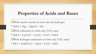 Acids and bases | PPT
