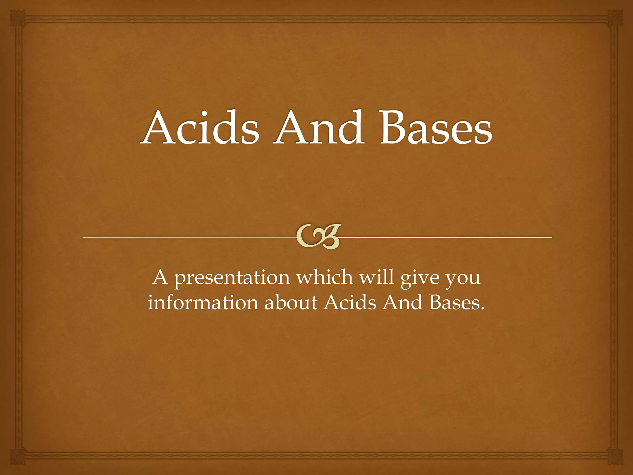 Acids and Bases Presentation By Asad Ali | PPT