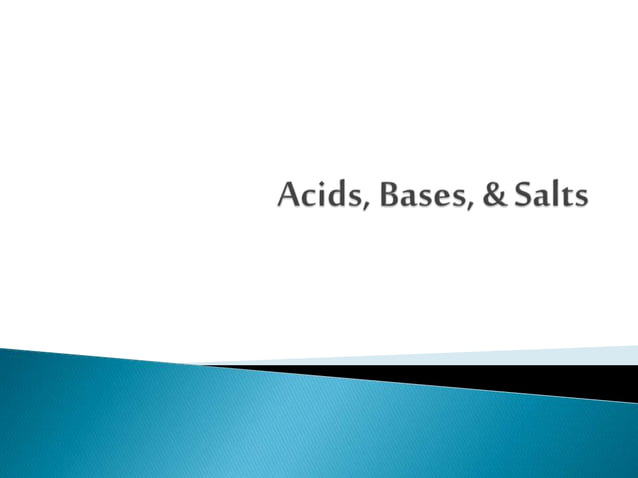 Acids and bases | PPTX