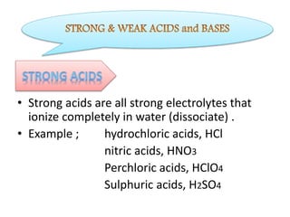 TOPIC 8 : Acids and Bases | PPTX