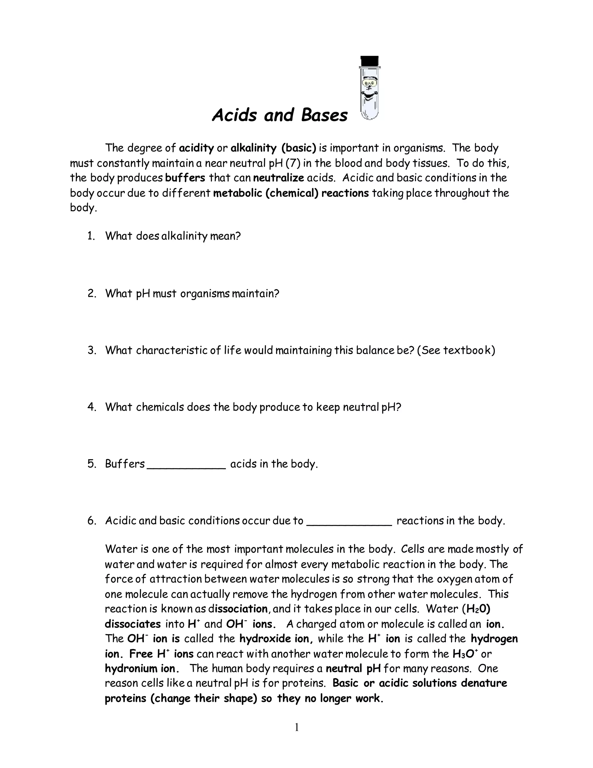 Acids and bases | PDF