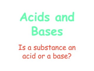 Acids and bases | PPTX | Chemistry | Science