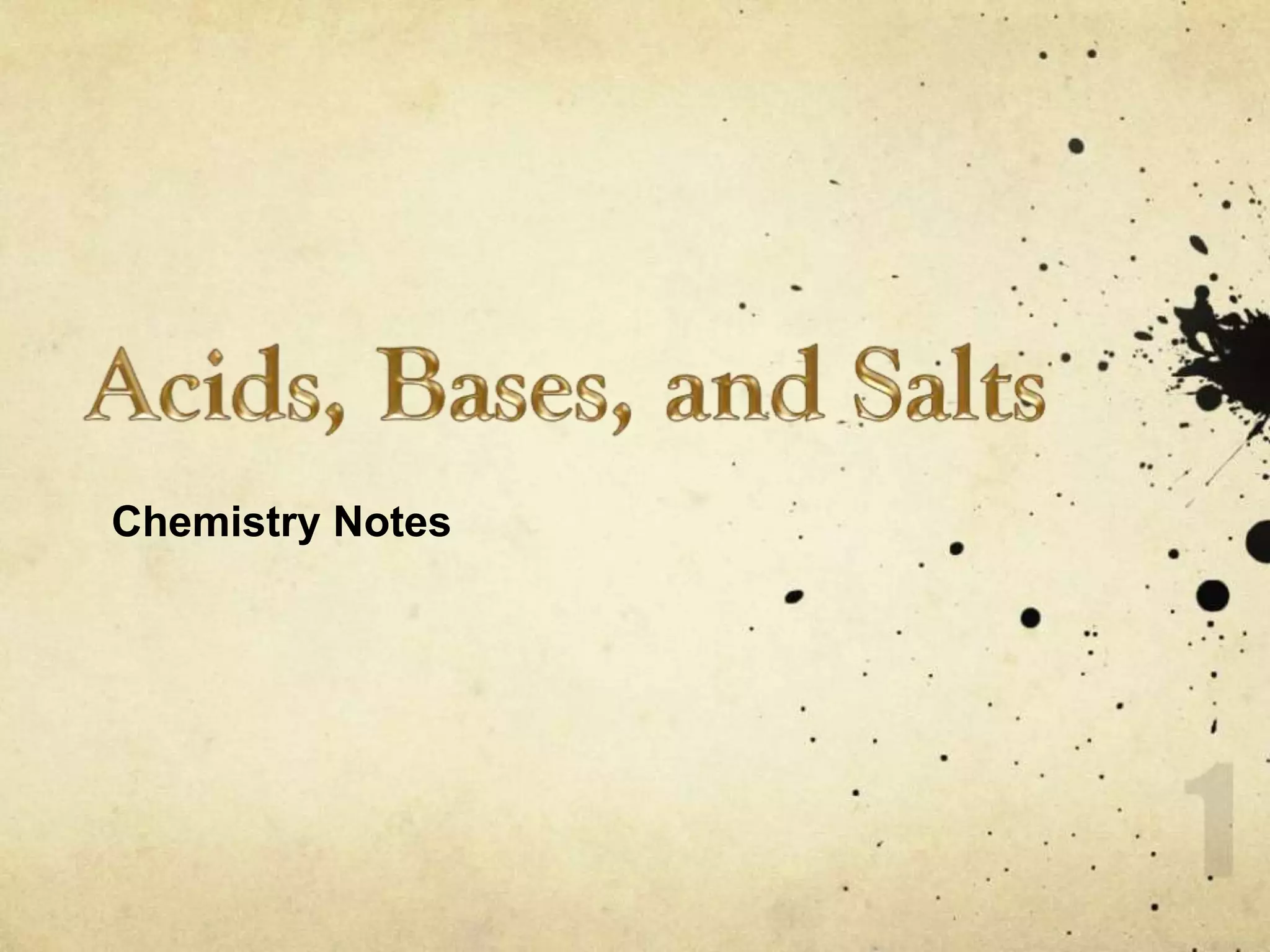 Acids, bases and salts according to the syllabus of CAIE and IGCSE | PPT