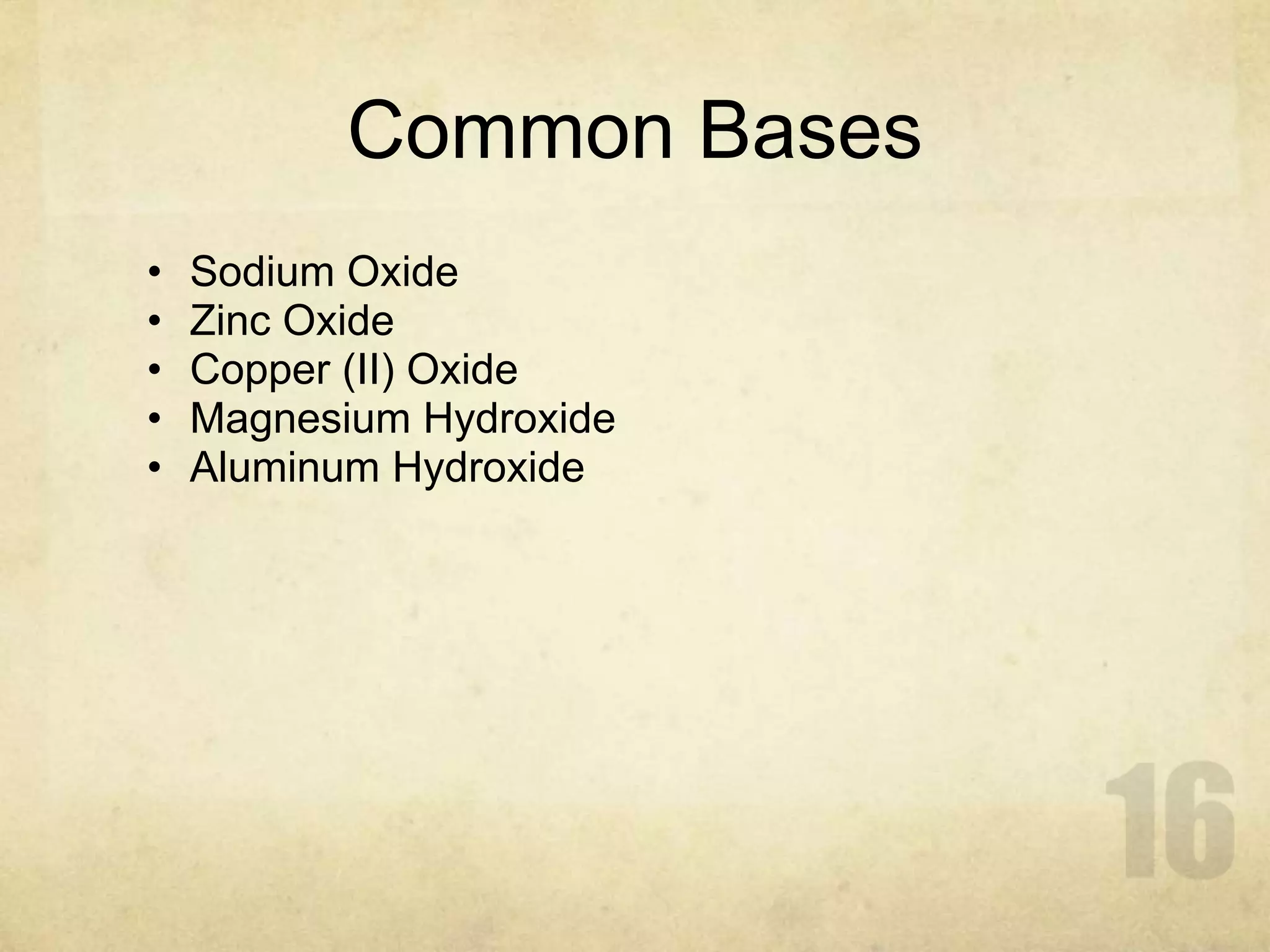 Acids, bases and salts according to the syllabus of CAIE and IGCSE | PPT