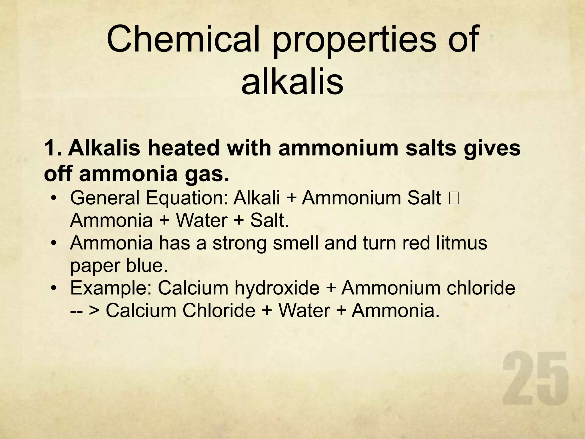 Acids, bases and salts according to the syllabus of CAIE and IGCSE | PPT