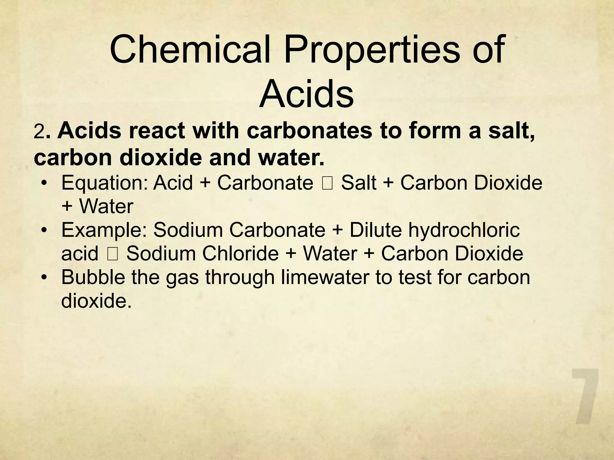 Acids, bases and salts according to the syllabus of CAIE and IGCSE | PPT