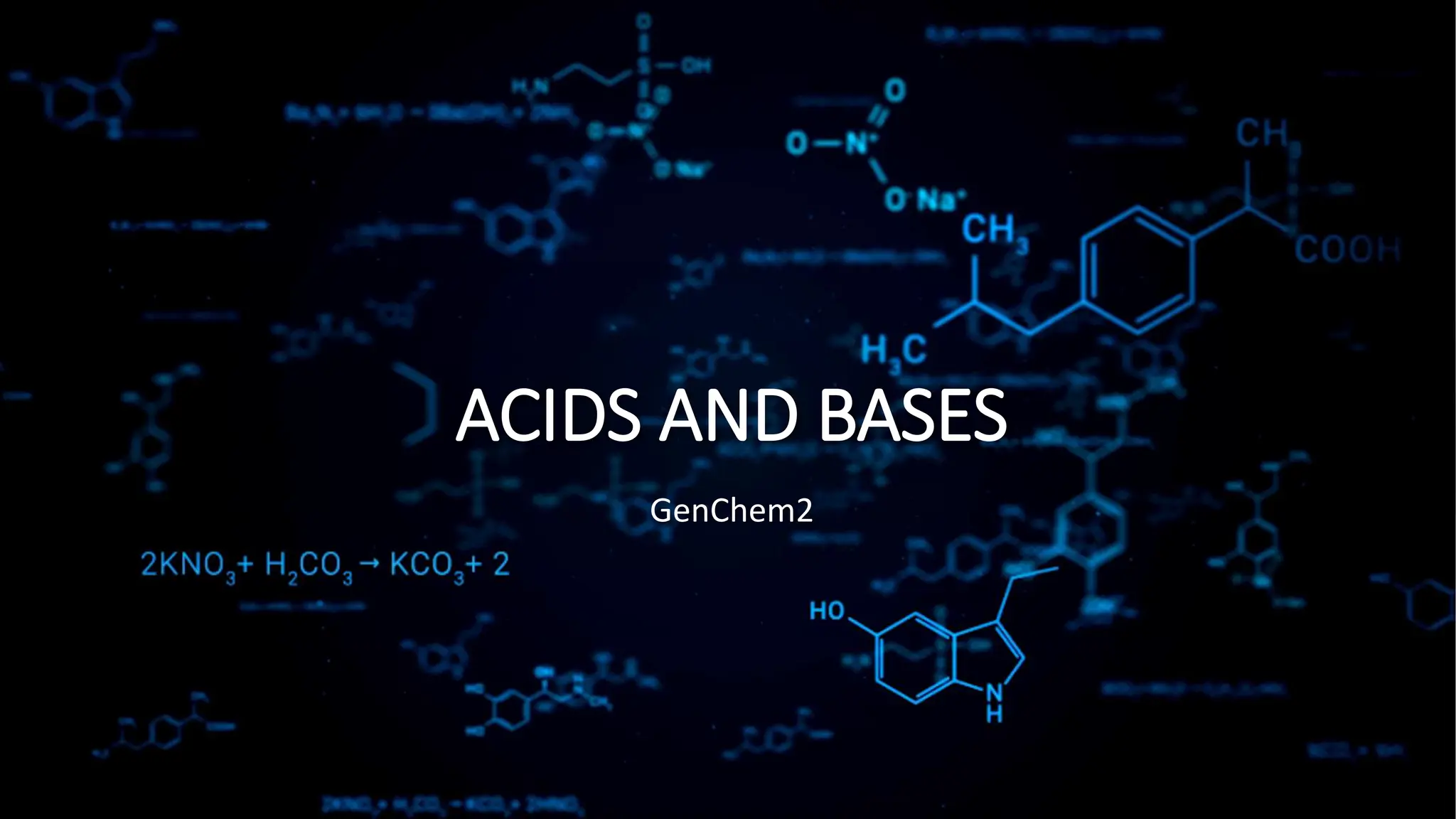 ACIDS AND BASES general chemistry senior high school.pptx | Chemistry ...