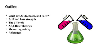 Acids and bases and their theories, pH measurement | PPT