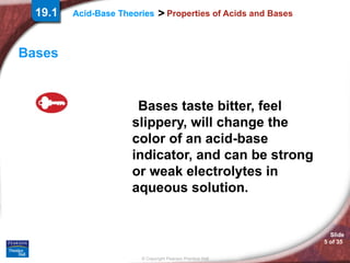 Acids and Bases (New).ppt with details on properties and pH value ...