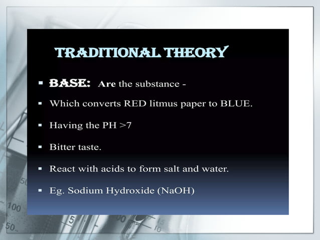 Acids and bases: Definition, Examples and different theories or ...