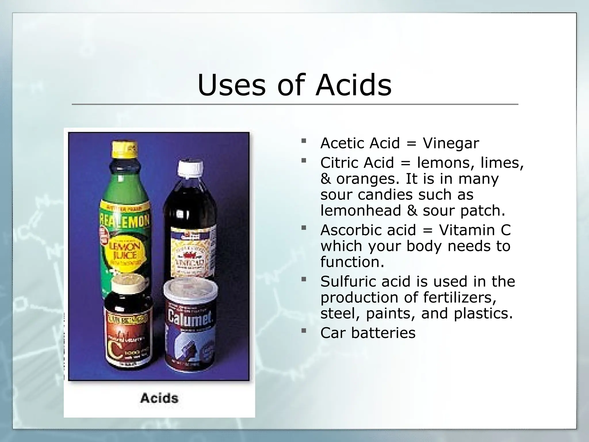 The presentation Acids and bases for 6 grade. | PPT