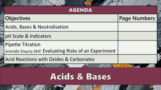 Acids and Bases PPT for EMG program grade 9 | PDF