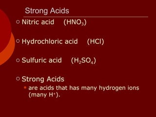 Acids and bases ppt notes | PPT