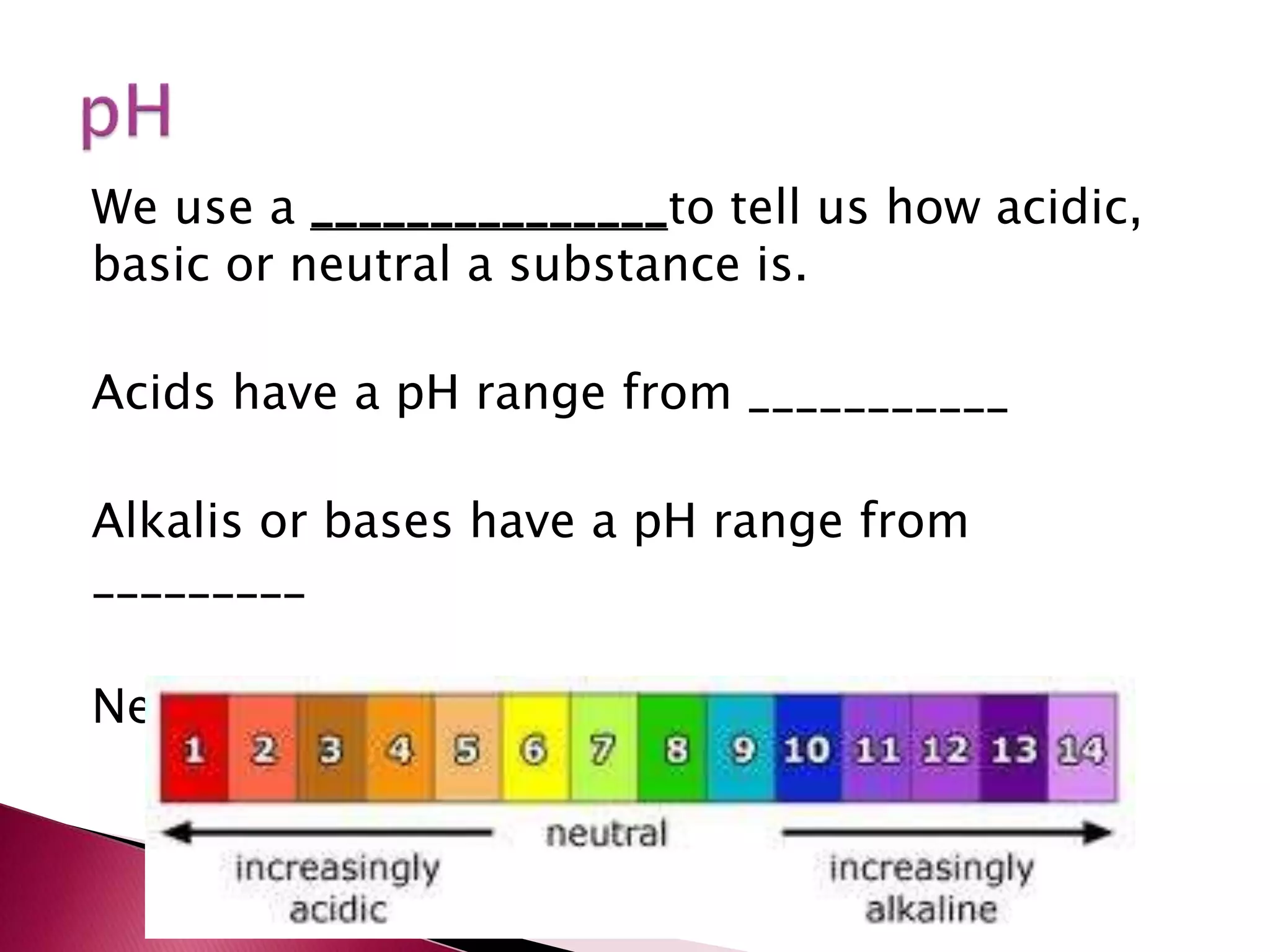 Acids and Bases Year 10 | PPTX