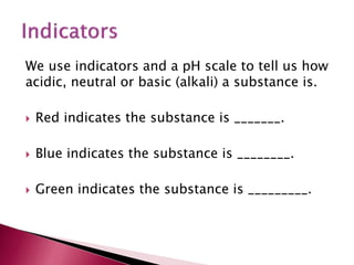 Acids and Bases Year 10 | PPTX