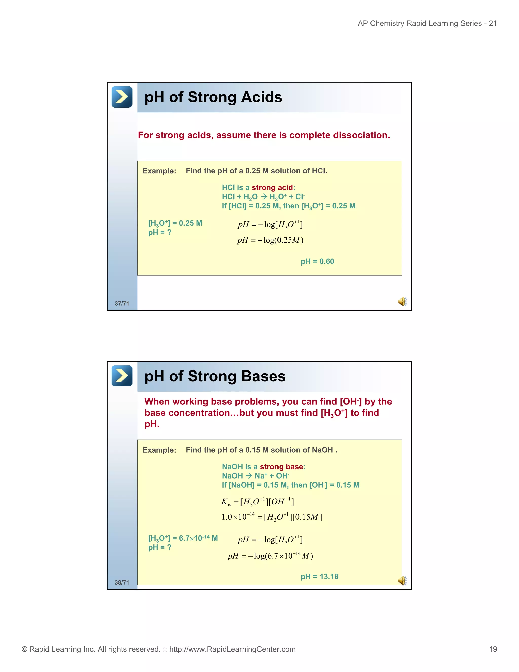 Acids andbases slides | PDF