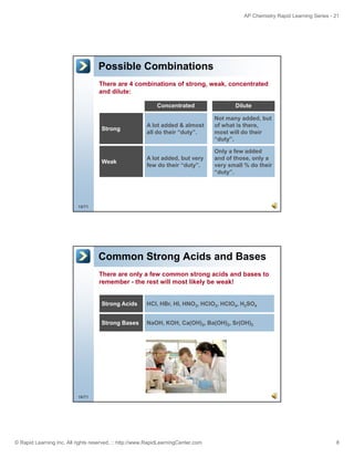 Acids andbases slides | PDF