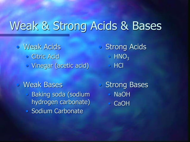 An Introduction Acids, Bases and pH | PPTX | Chemistry | Science