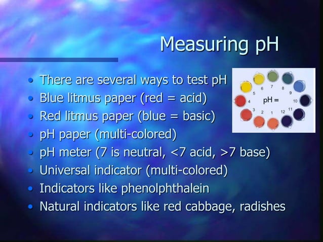 An Introduction Acids, Bases and pH | PPTX | Chemistry | Science