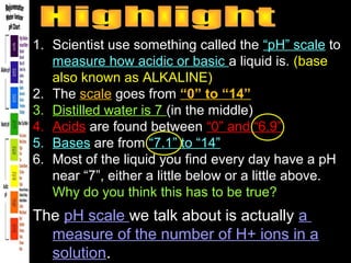Acids & Bases Lab Day 1 | PPT