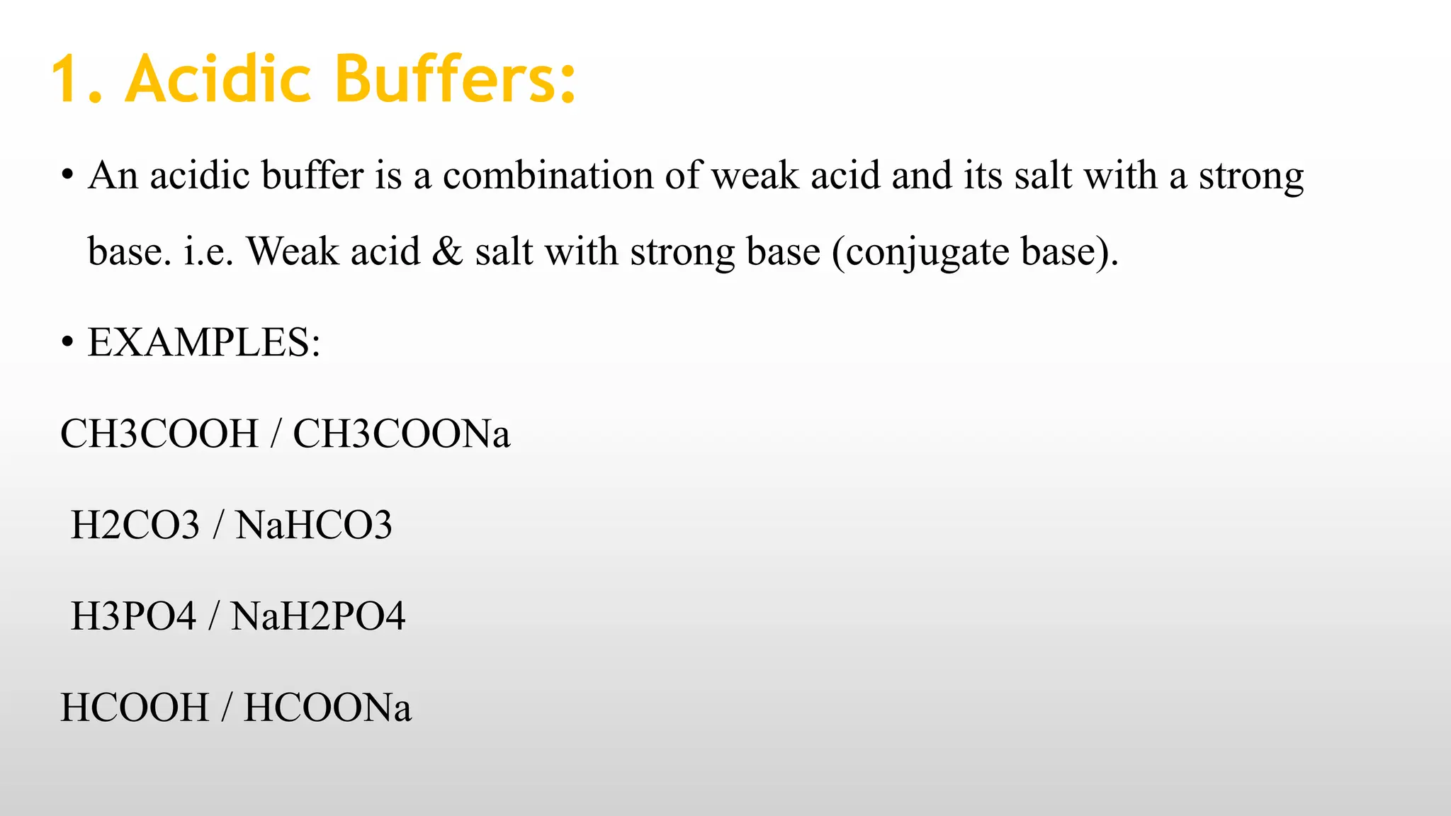 Acids, Bases And Buffers Pharmaceutical Inorganic chemistry UNIT-II ...
