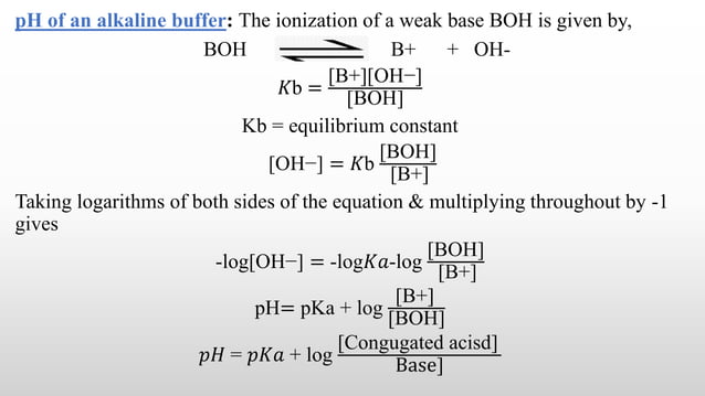 Acids, Bases And Buffers Pharmaceutical Inorganic chemistry UNIT-II ...