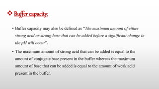 Acids, Bases And Buffers Pharmaceutical Inorganic chemistry UNIT-II ...