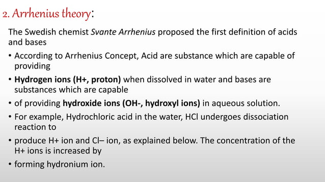 Acids, Bases And Buffers Pharmaceutical Inorganic chemistry UNIT-II ...