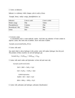 Acids, bases and salt | DOCX