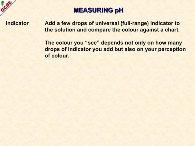 Acids, bases and salts IGCSE Chemistry | PPS | Chemistry | Science