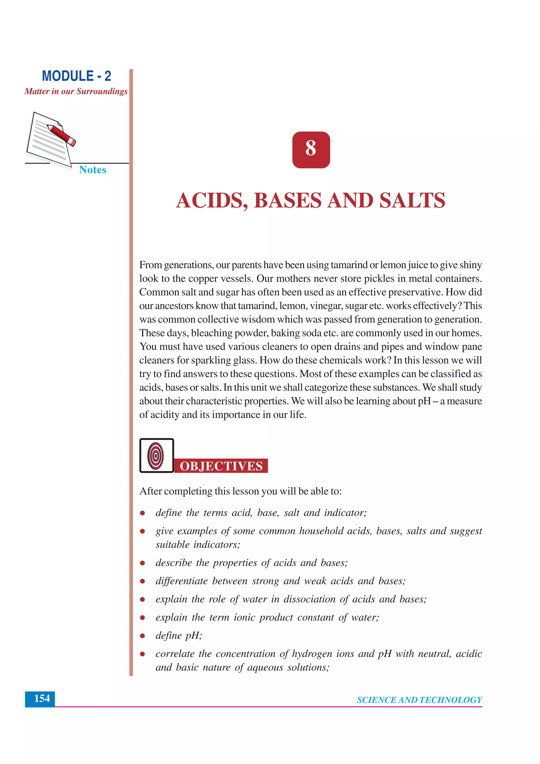 Acids, bases and salts | PDF