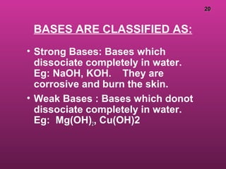 Acids, bases and salts | PPT
