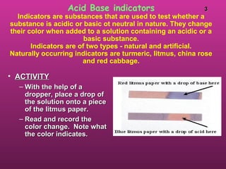 Acids, bases and salts | PPT