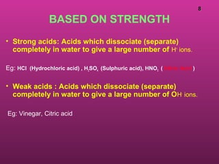 Acids, bases and salts | PPT