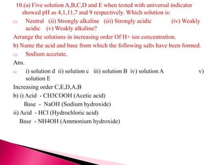 Acids bases and salts | PPT