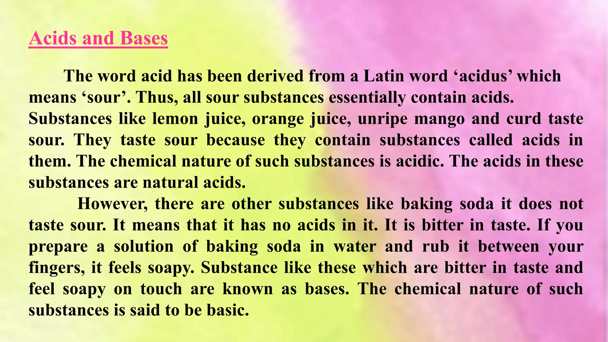 Acids, bases and salts | PPT