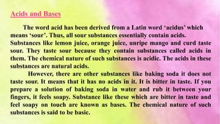 Acids, bases and salts | PPTX