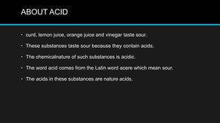 Acids,bases and salts | PPTX