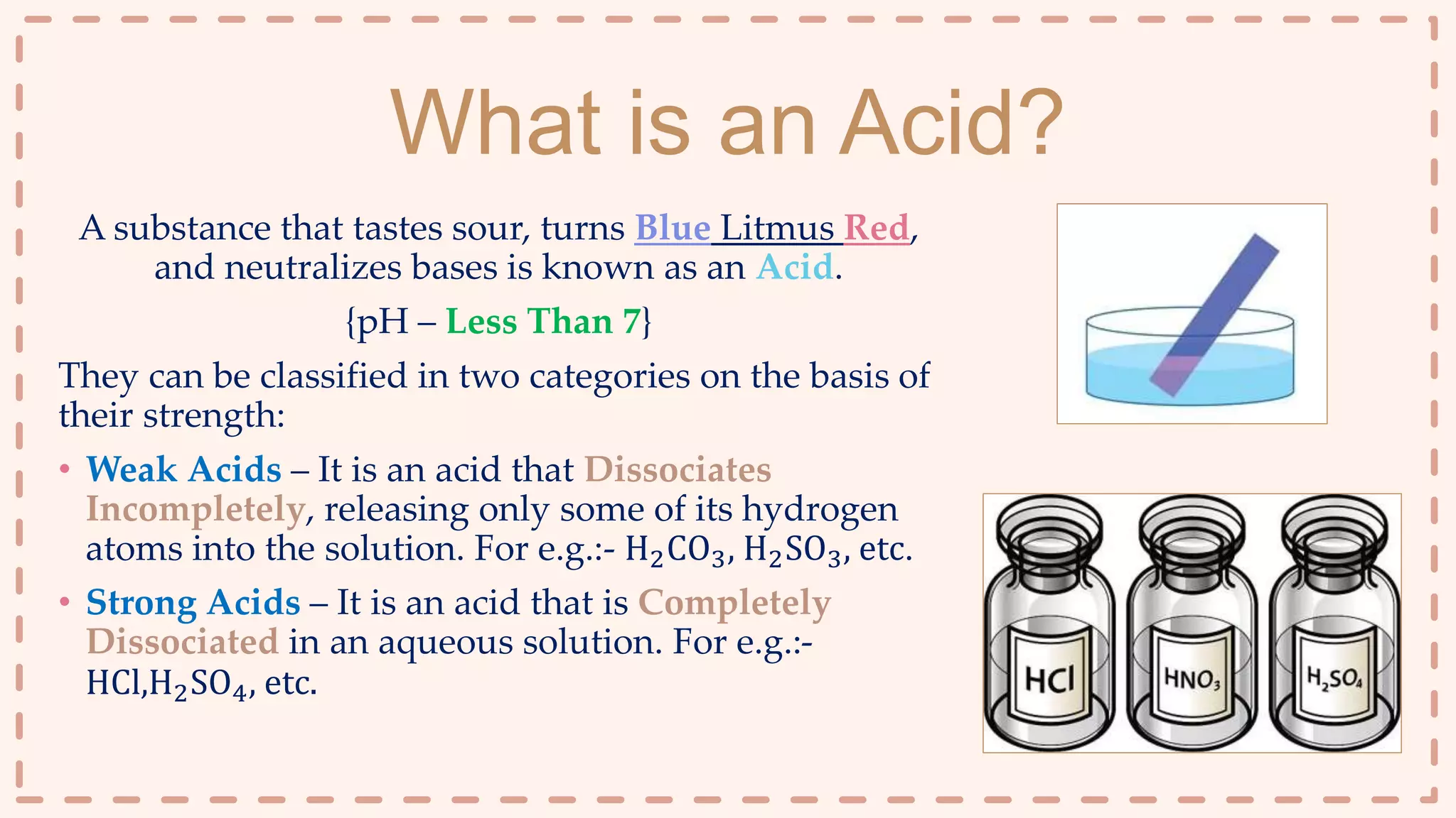 Acids, Bases and Salts Class - 10th | PPTX