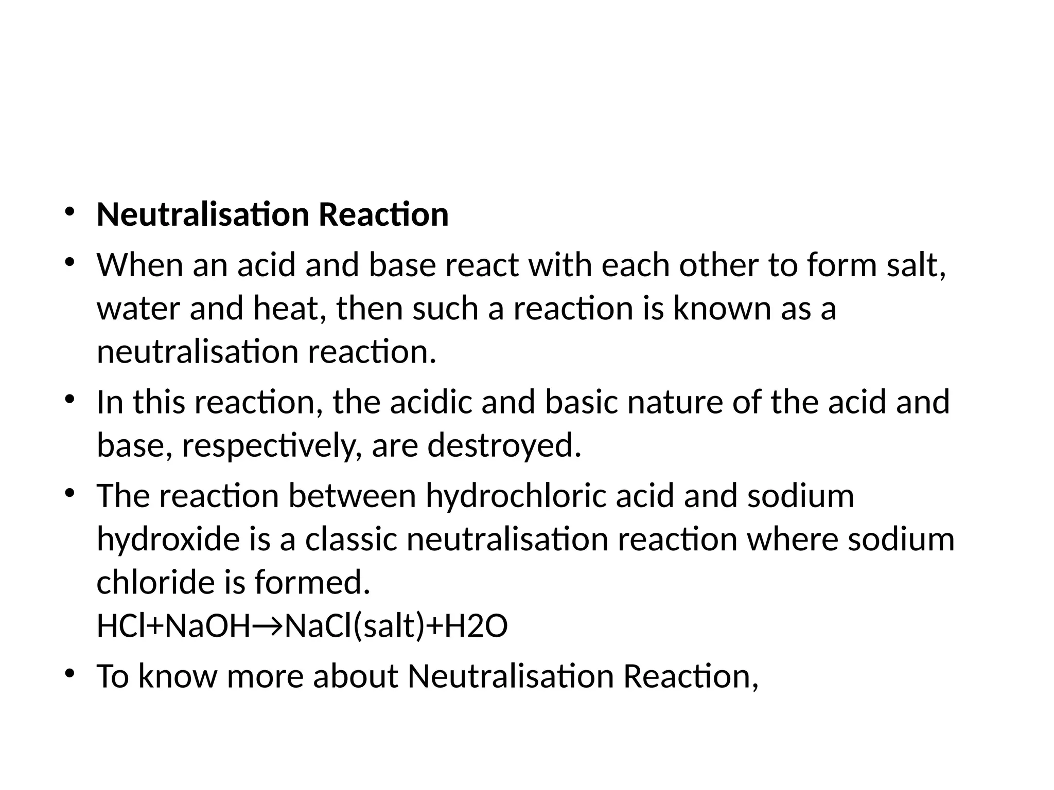Acids Bases and salts neutralisation reaction , etc | PPTX