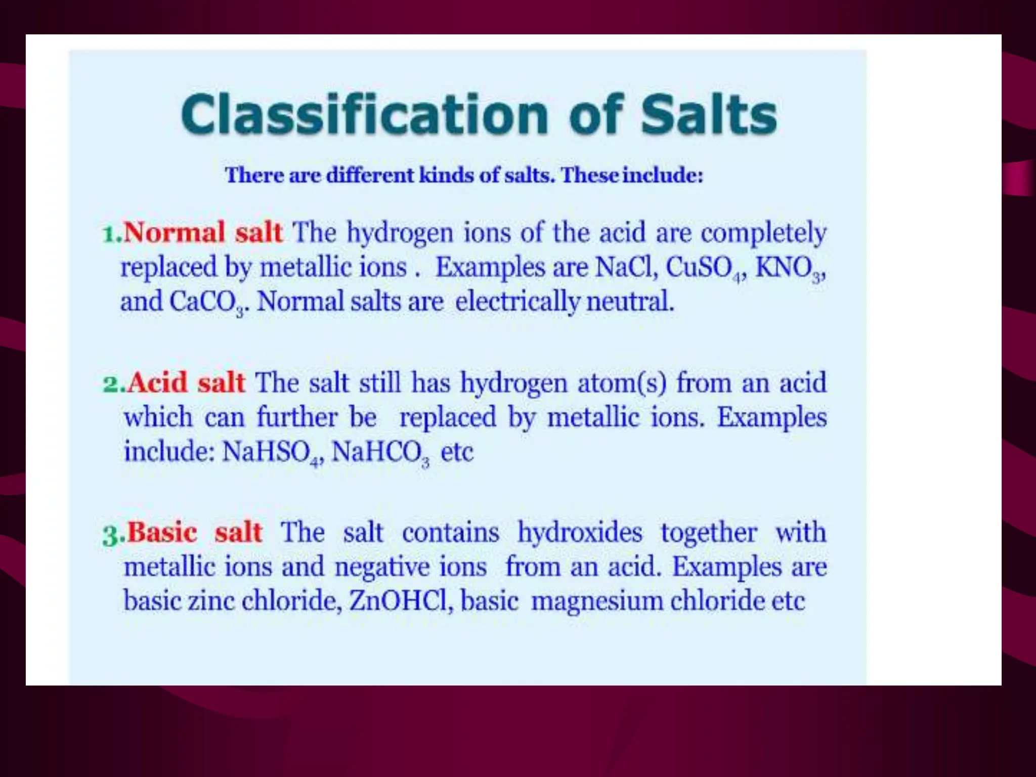 Acids Bases and Salts powerpoint , department of biochemistry | PPT