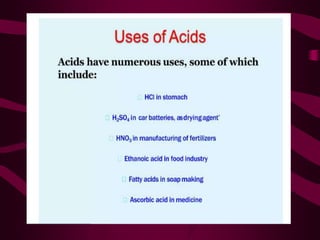 Acids Bases and Salts powerpoint , department of biochemistry | PPT