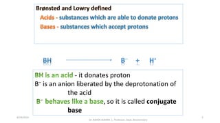 Acids bases buffers and disorders by dr. ashok kumar j | PDF