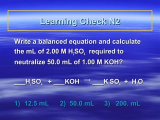 Acids, bases + neutralization | PPS