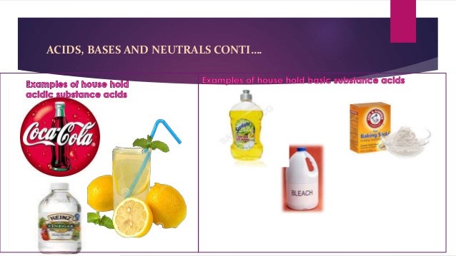 Acids, bases & neutrals