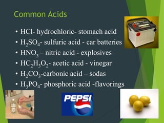 Acids, bases, & salts | PPT | Chemistry | Science