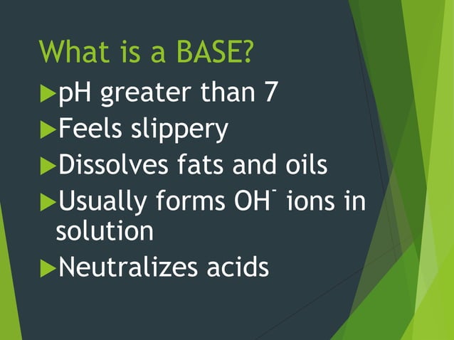Acids, bases, & salts | PPT | Chemistry | Science