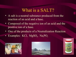 acids basis and salts | PPT