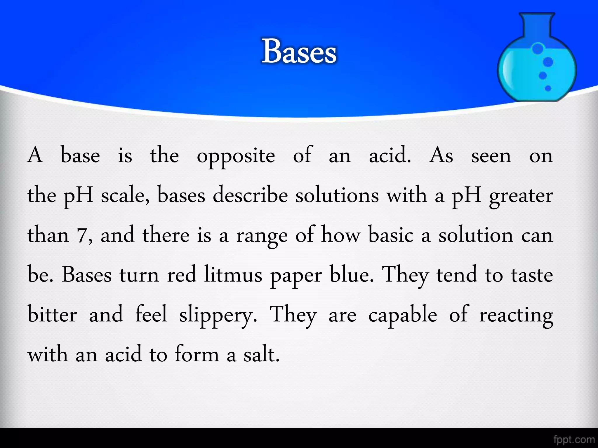 Acids, bases & salts | PPTX