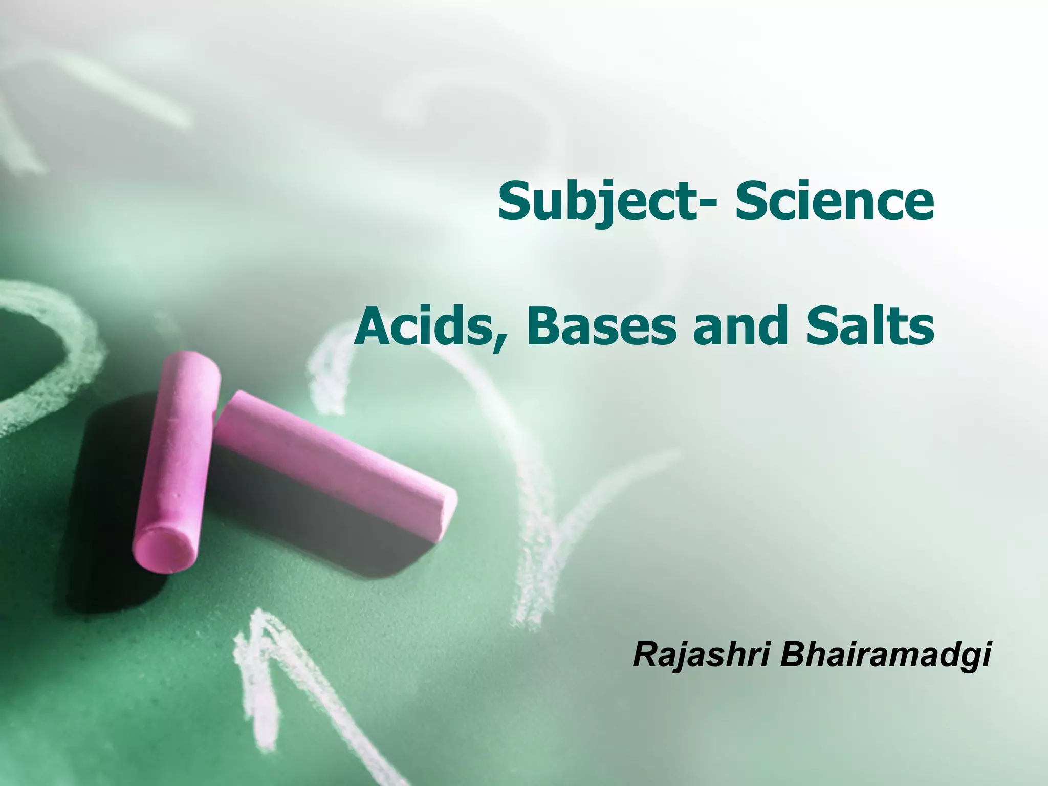 Acids Bases Salts- class 9 | PDF